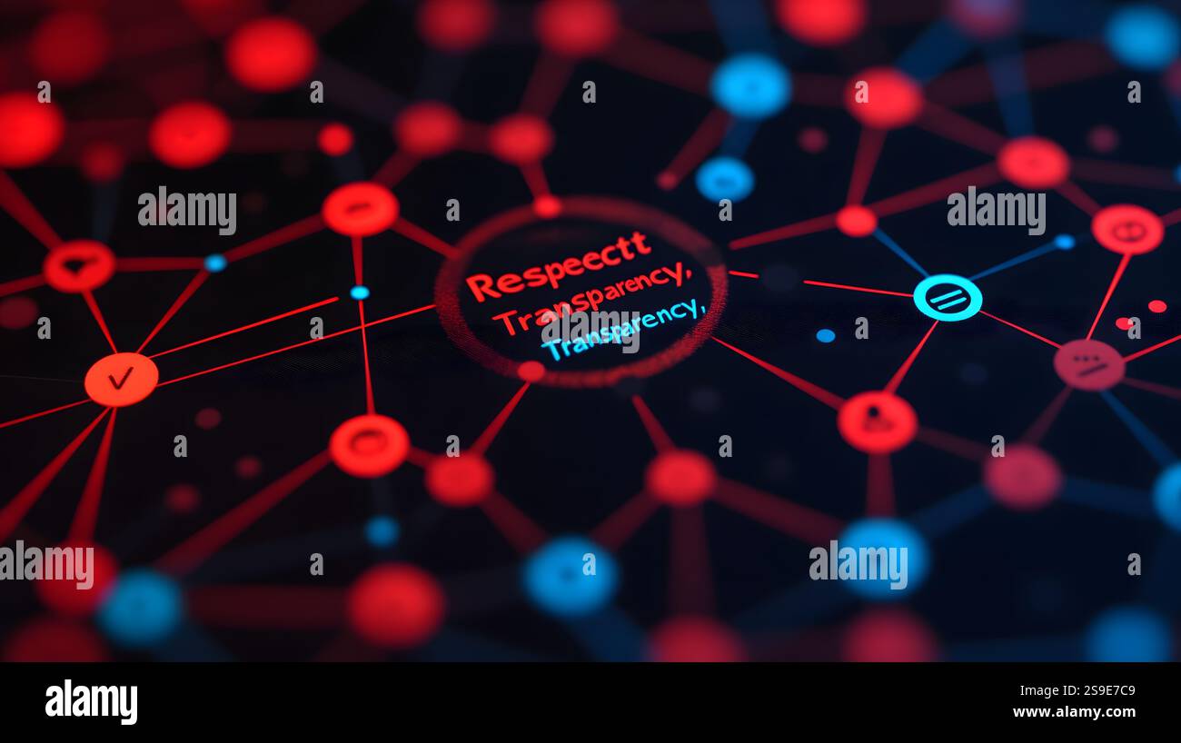 Visualizing the Core Values of Trust Connections and Transparency in a Radiant Network Structure ...