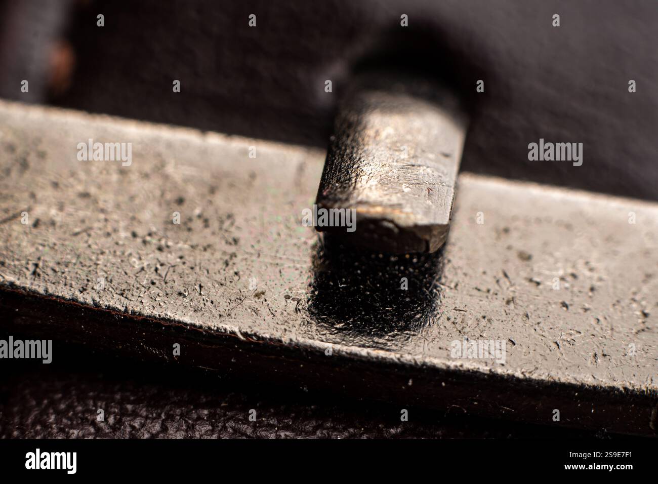 Closeup view of metal texture highlighting intricate details and ...