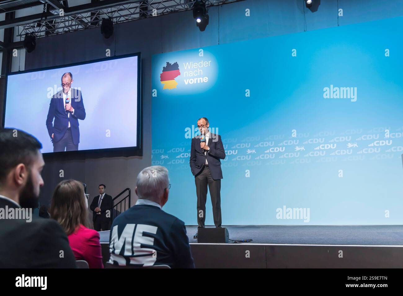 Neujahrsempfang der CDU mit Kanzlerkandidat Friedrich Merz in Künzelsau ...