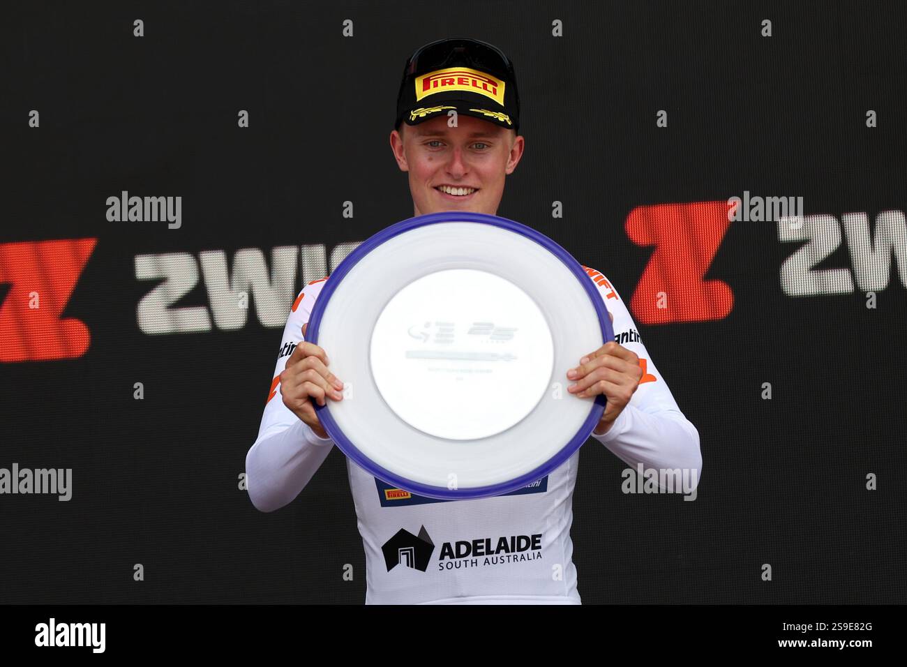 ALBERT WITHEN PHILIPSEN (LIDL-TREK) on the stage at the conclusion of ...