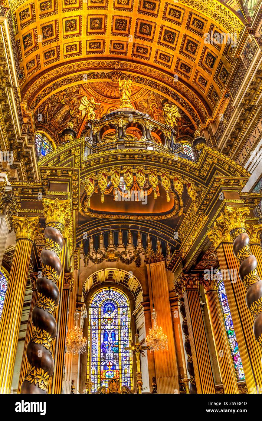 Colorful High Altar Basilica St Paul Anglican Cathedral City of London ...