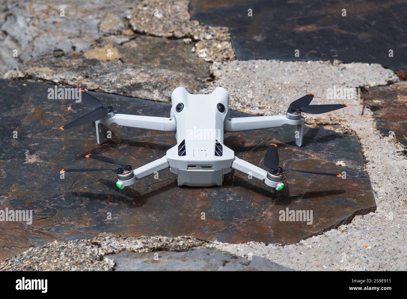 Close-up of a ground drone ready for take-off Stock Photo - Alamy