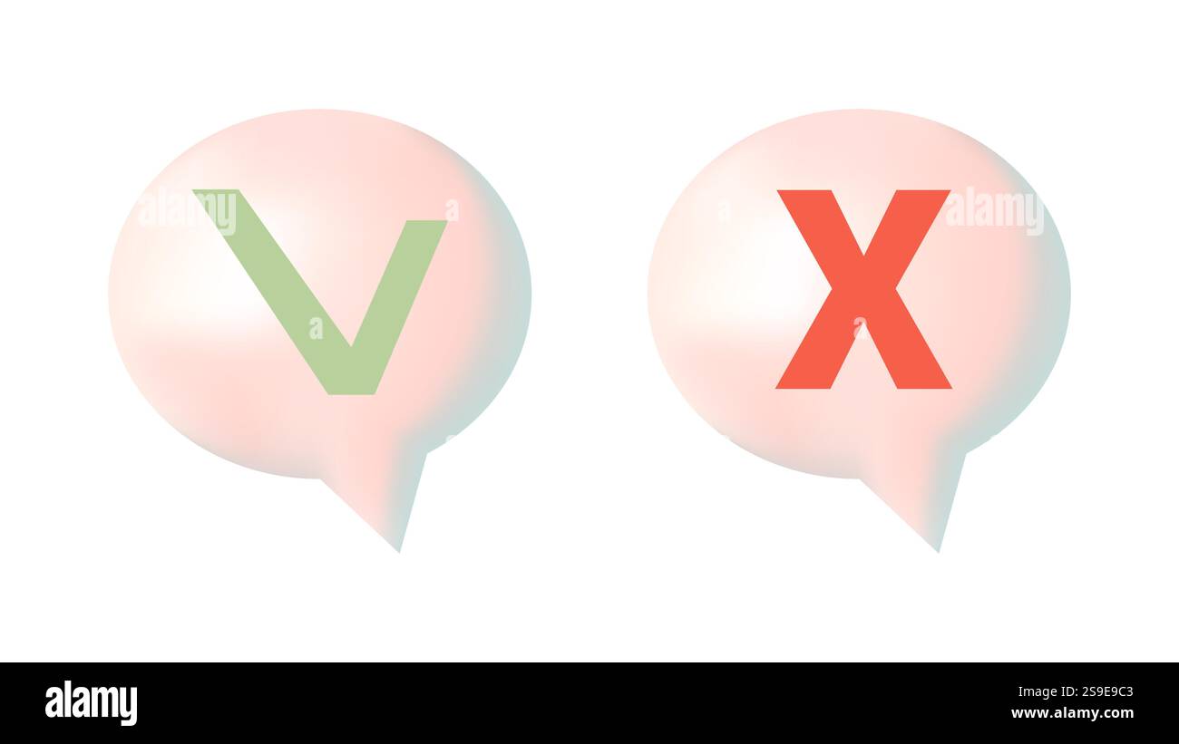 3D speech bubbles different shapes message icon. Green jackdaw and red ...