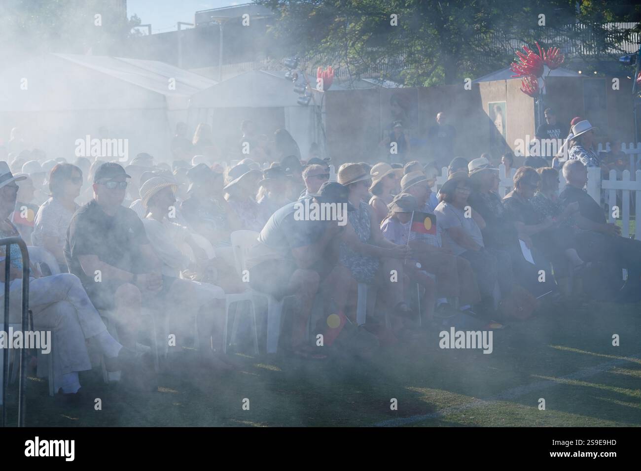 Adelaide, Australia 26 January 2025. Crowds participate in the Morning ...