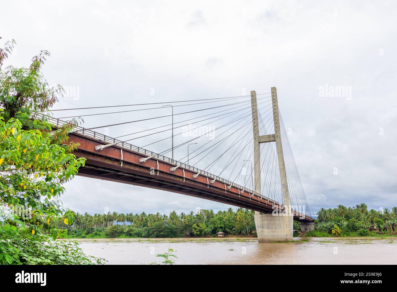 The Diosdado Macapagal Bridge spanning the length of the Agusan River ...