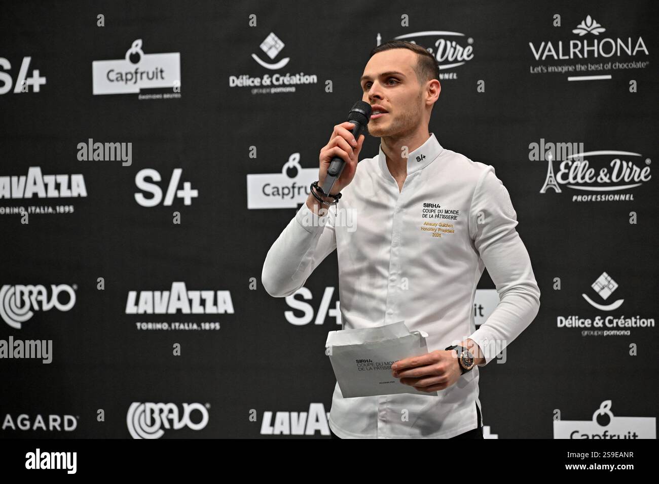Amaury Guichon attending the Pastry World Cup ahead of SIRHA in Lyon ...