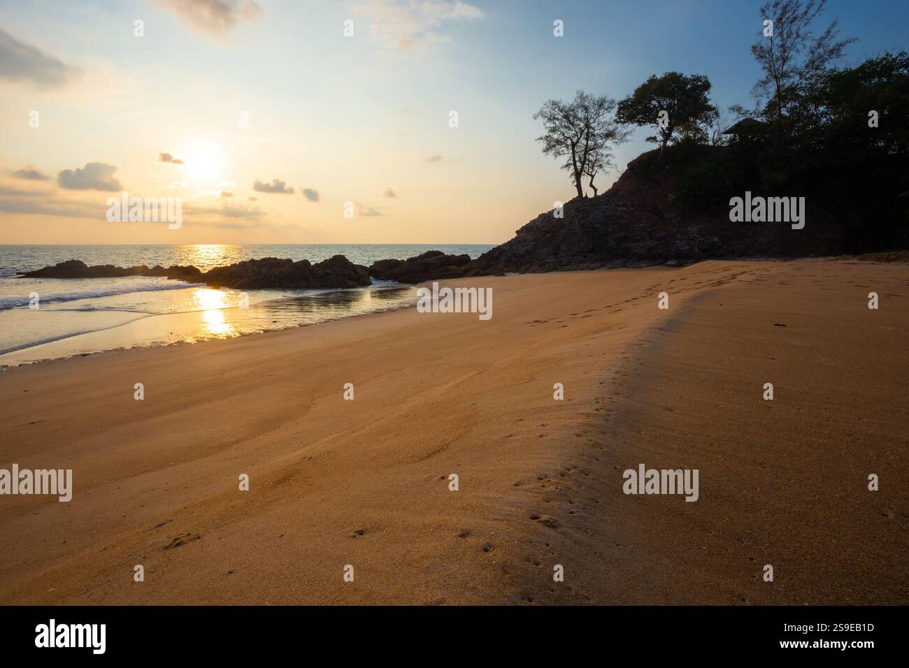 The beauty and tranquility on the beach of Koh Phra Thong, the largest ...