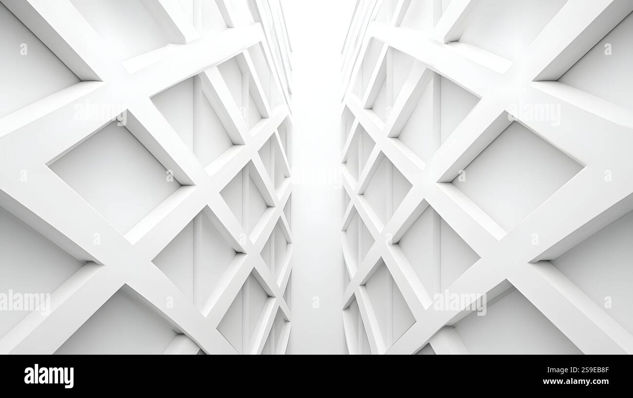 Striking geometric grid patterns with clean,dynamic angles and a ...