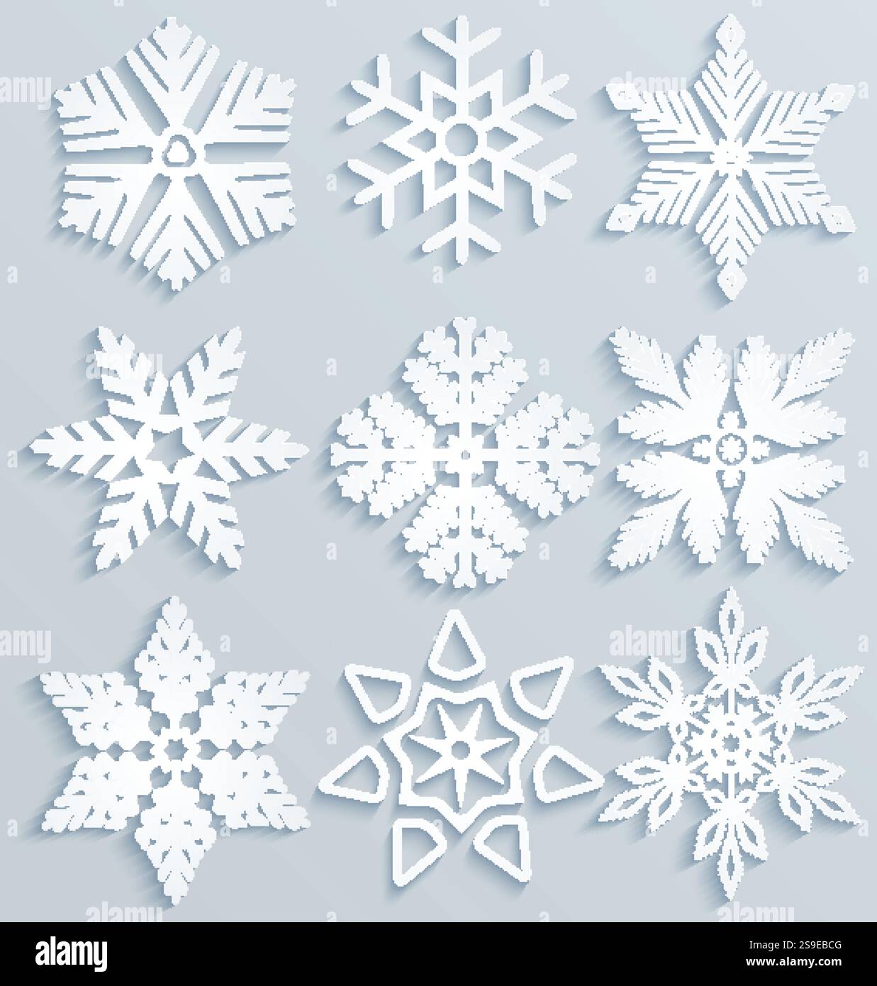 Parts of snow Stock Vector Images - Alamy