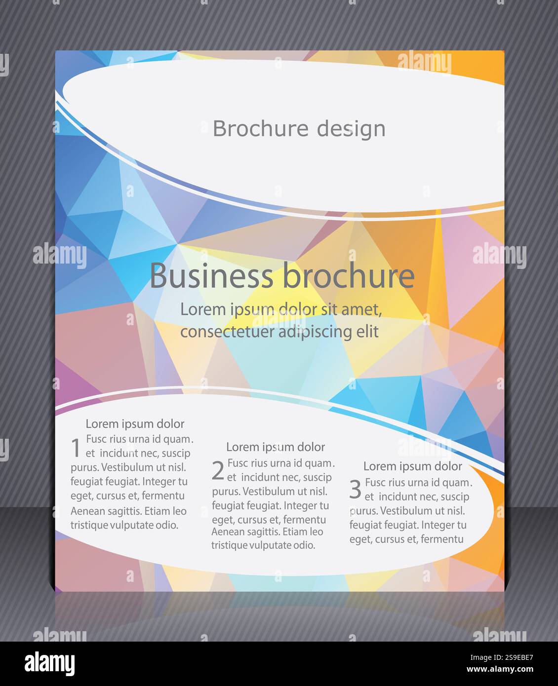 Brochure design. Brochure design. Geometric layout of leaflet Stock ...