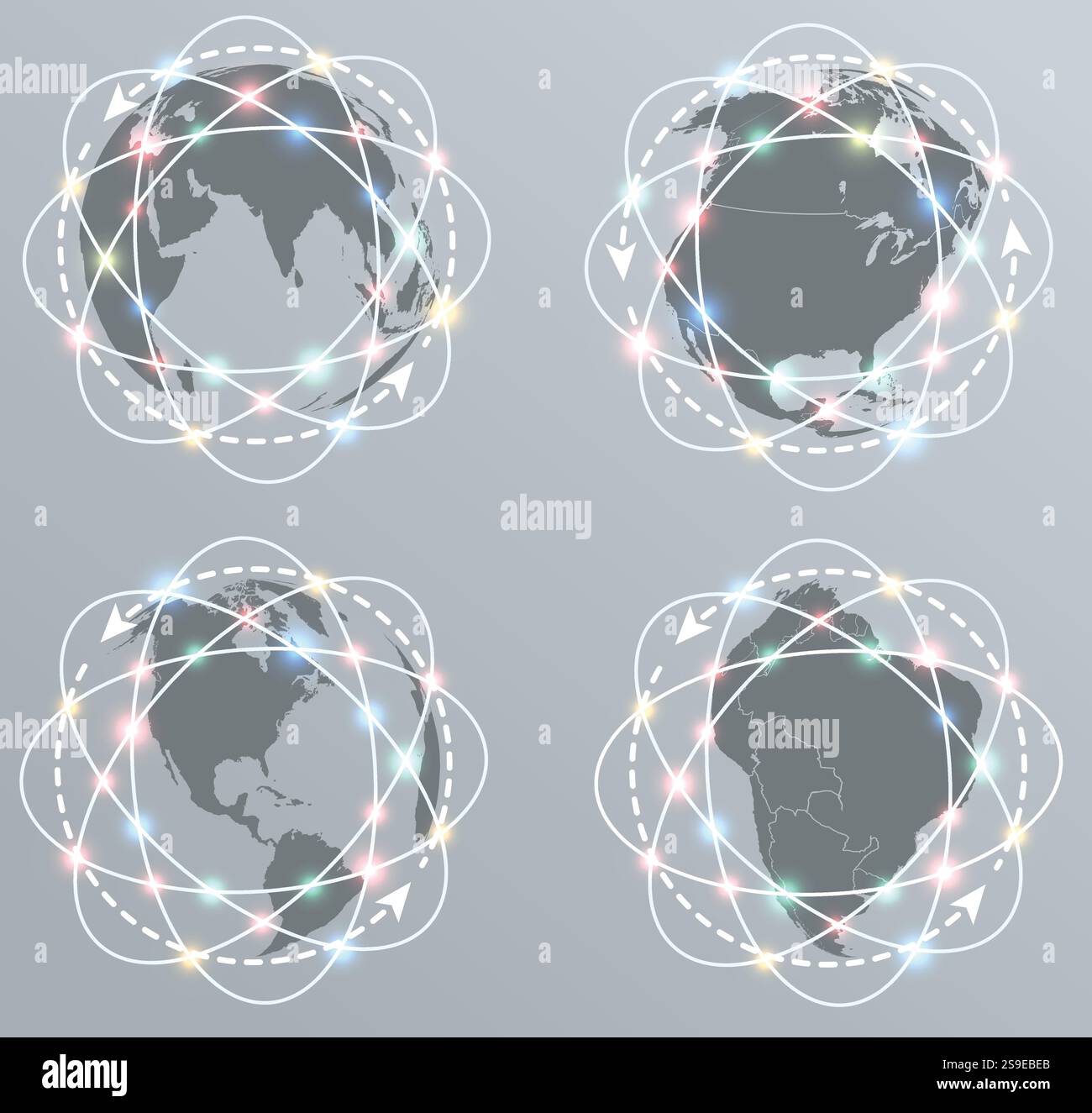 Southern africa on planet Stock Vector Images - Alamy