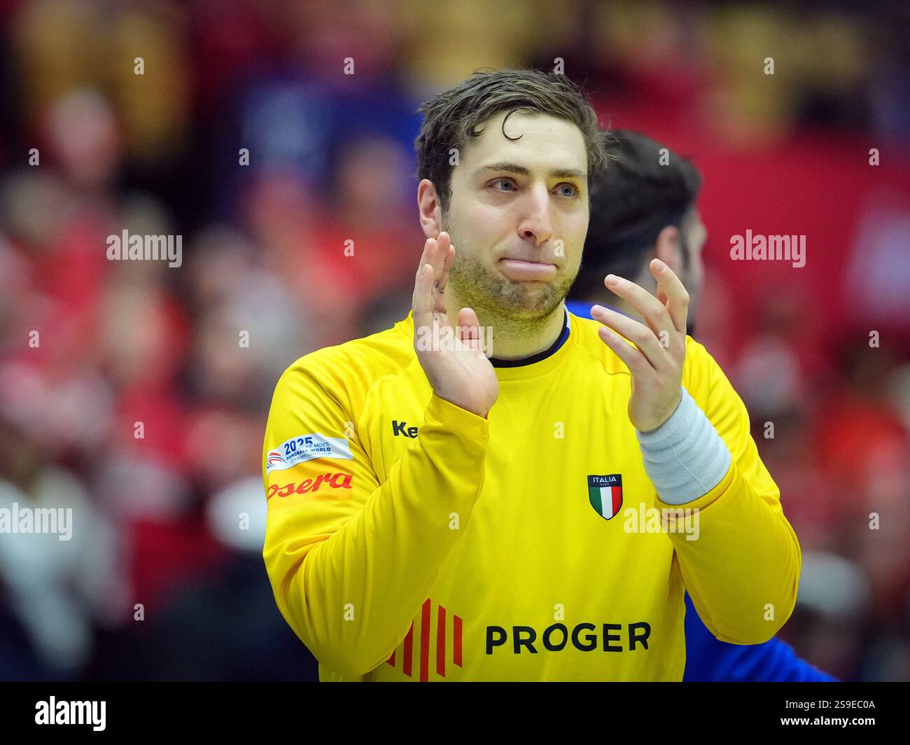 25 January 2025, Denmark, Herning: Handball: World Championship, Italy ...