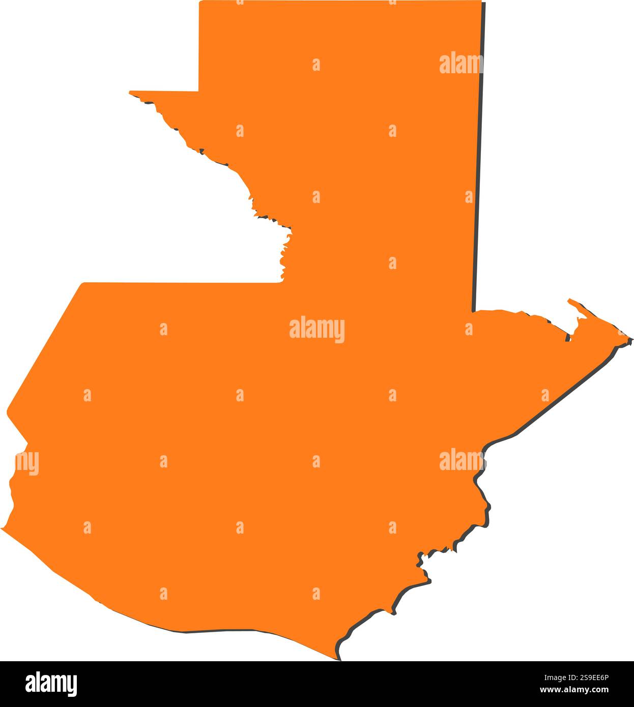 Guatemala map map in Cut Out Stock Images & Pictures - Alamy