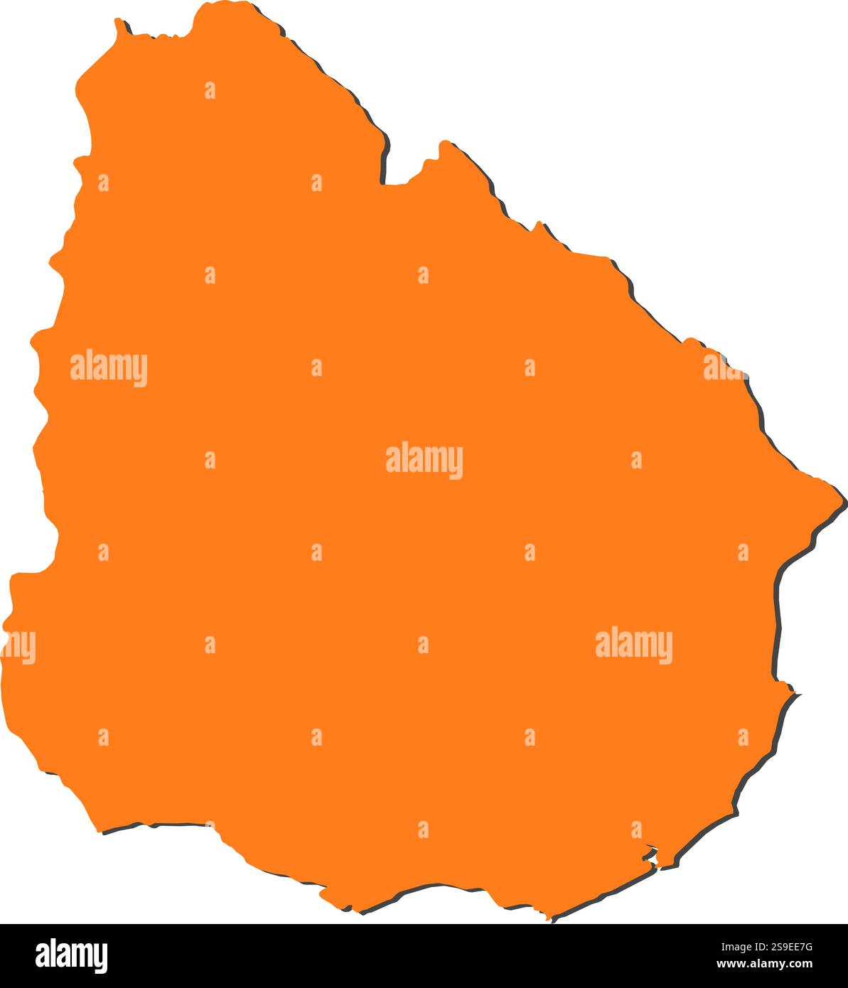 Maps of uruguay Stock Vector Images - Alamy