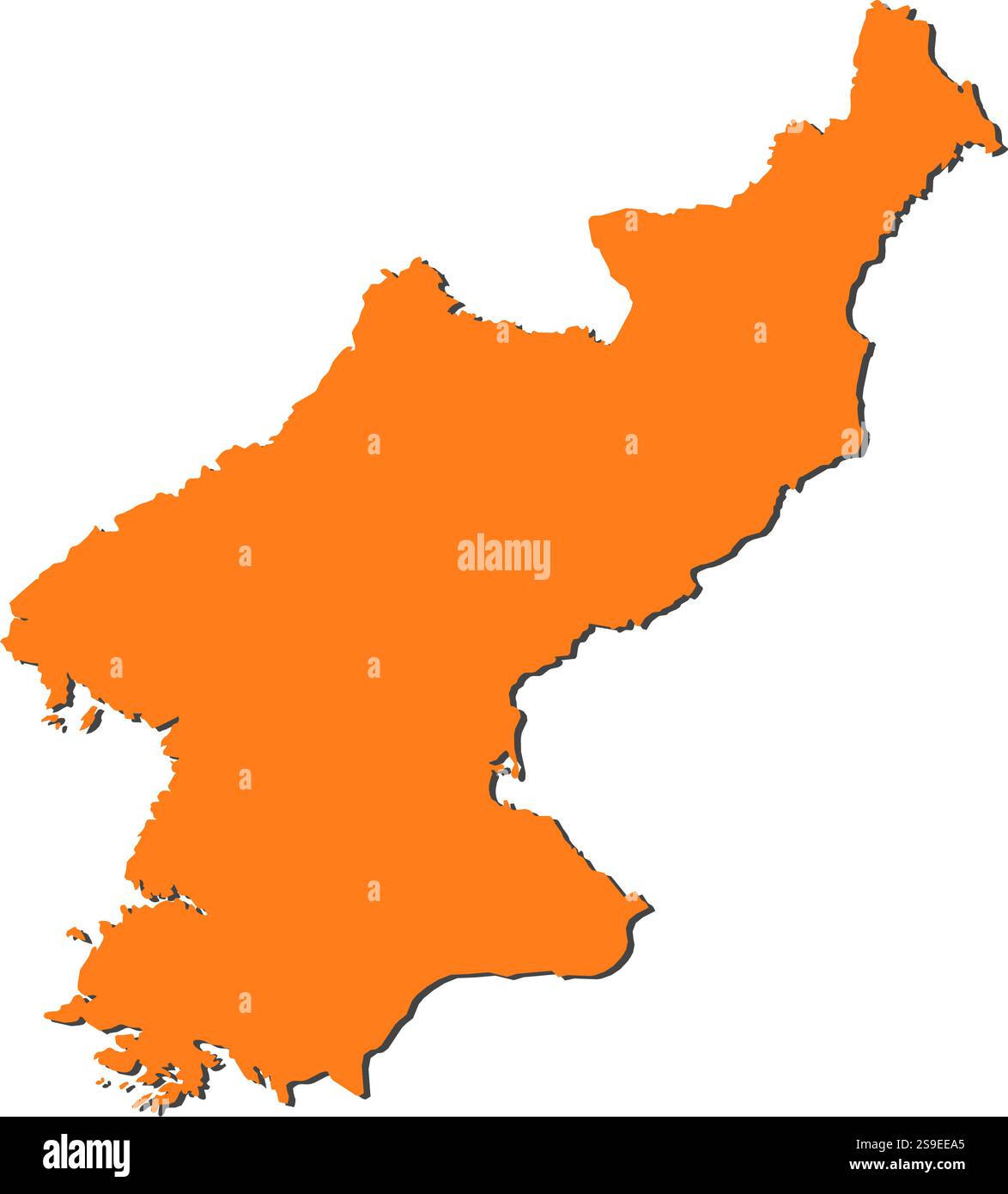 Maps of north korea Cut Out Stock Images & Pictures - Alamy