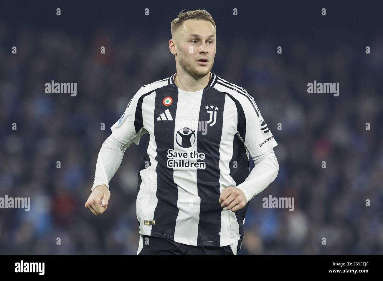 Juventus' Dutch midfielder Teun Koopmeiners looks during the Serie A ...