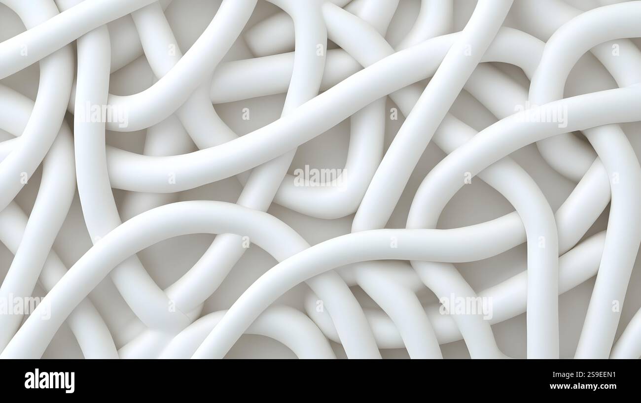 Flowing,interwoven geometric shapes and forms in a minimalistic,pure ...