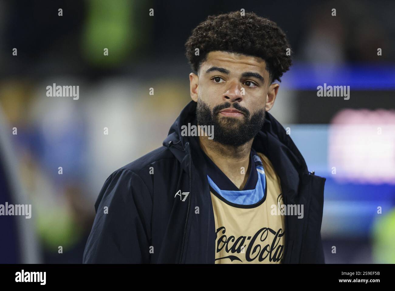 Napoli's Danish midfielder Philip Billing looks during the Serie A ...