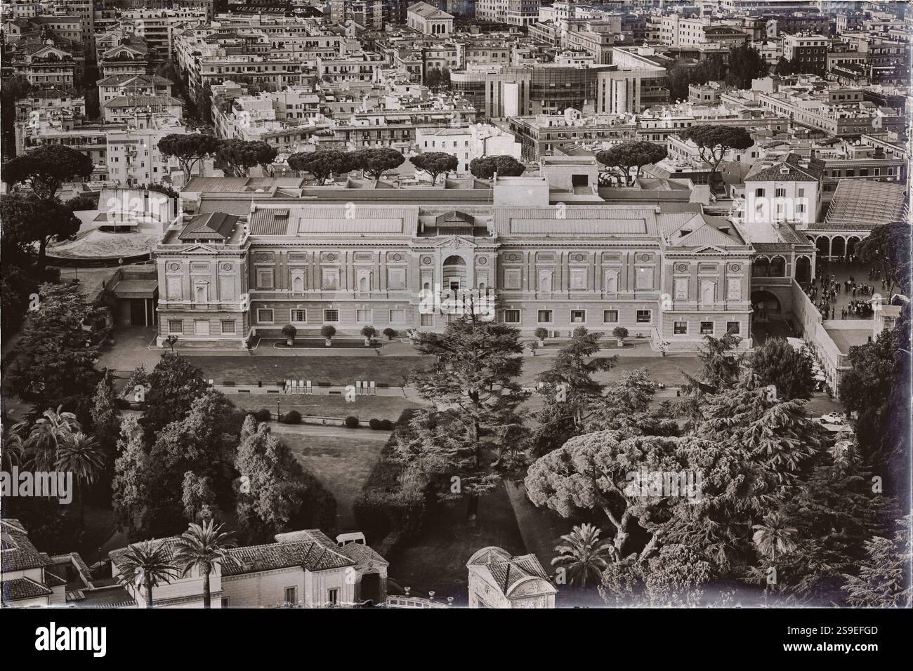 Pinacoteca Vaticana, part of the Vatican museums, inside Vatican City surrounded by Vatican ...