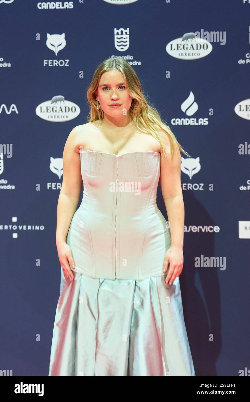 January 25, 2025, Pontevedra, Galicia, Spain: Clara Sans attends â ...