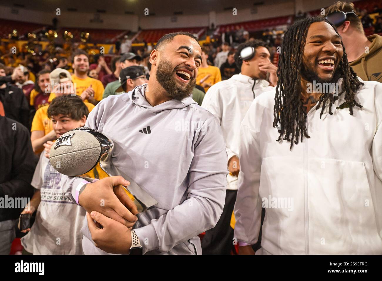 Arizona State Sun Devils football team brings the Big Trophy to the ...
