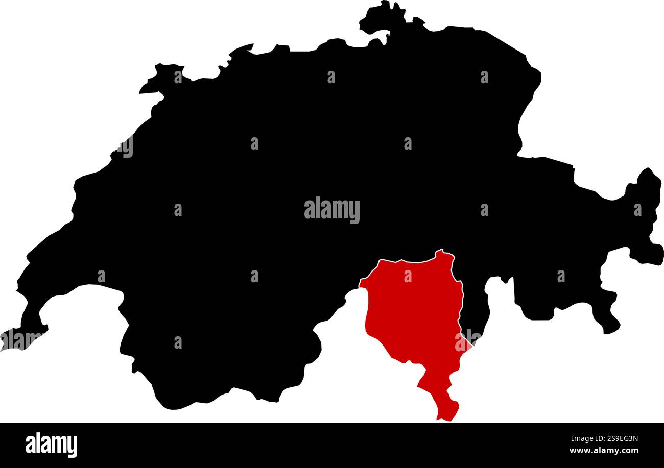 Ticino switzerland europe map Stock Vector Images - Alamy