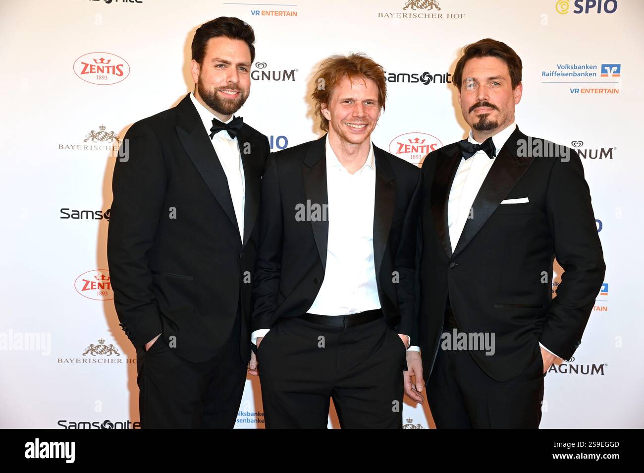 Philipp Trauer, Tim Fehlbaum und Moritz Binder beim 49. Deutschen Filmball 2025 im Hotel ...