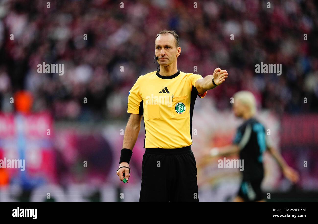 January 25 2025: Bastian Dankert , referee, gestures during a 1 ...