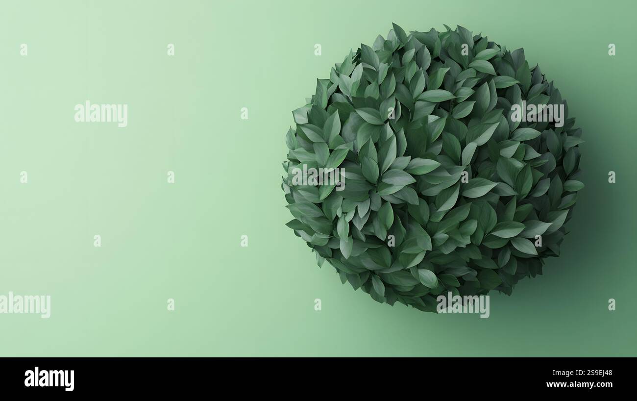 A beautiful 3D of a spherical form created by floating,overlapping ...