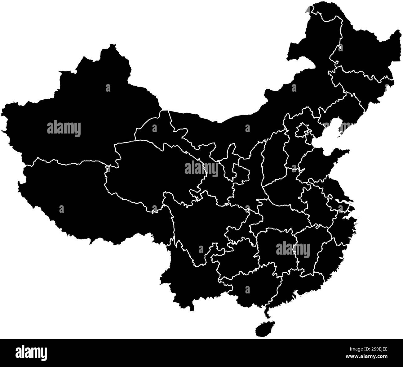 Peoples republic of china vector vectors Black and White Stock Photos ...