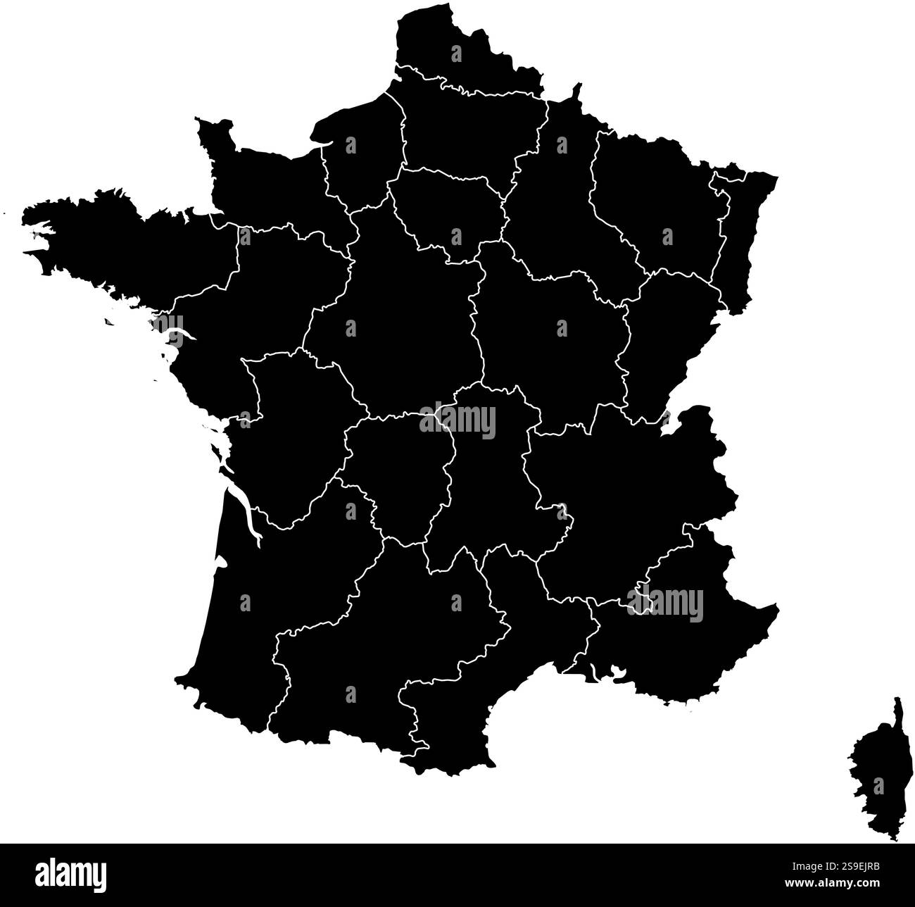 France in silhouette colors Stock Vector Images - Alamy