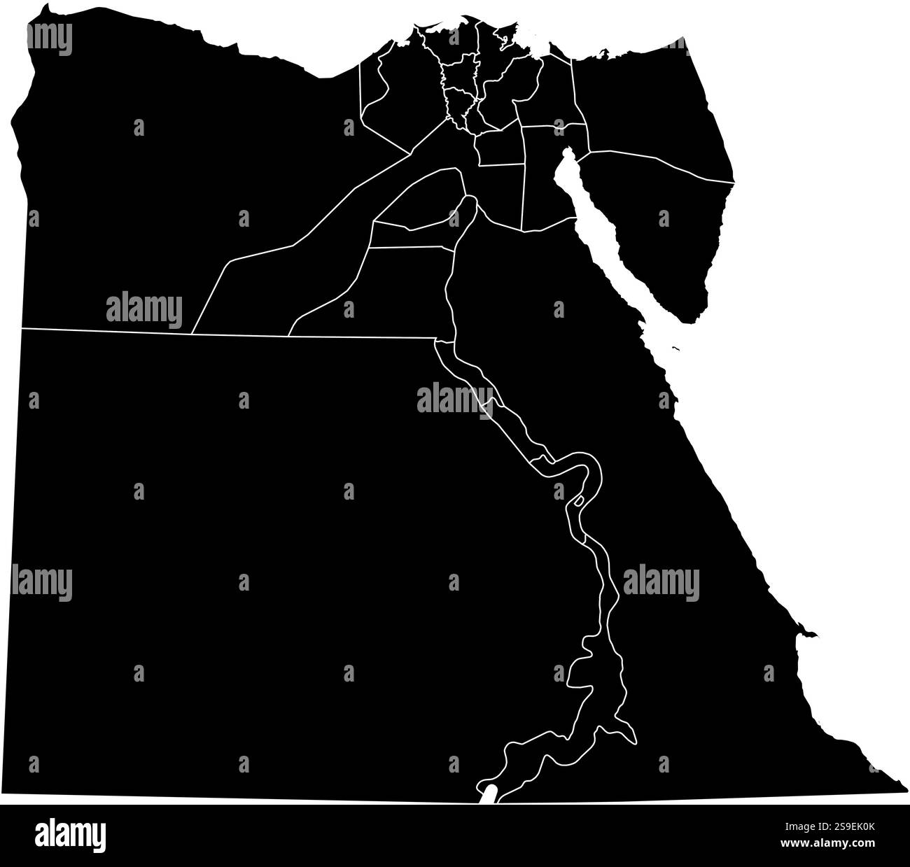 Maps of egypt Black and White Stock Photos & Images - Alamy