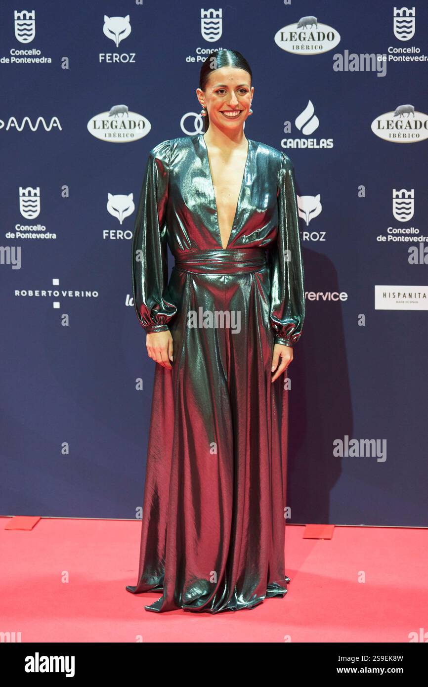 Pontevedra. Spain. 20250126, Tamara Garcia attends ‘Feroz Awards' 2025 Red Carpet at Pazo de la ...