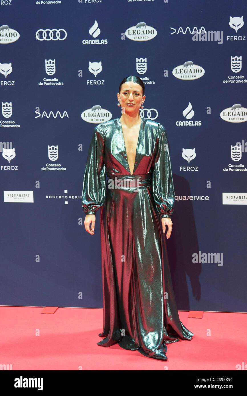 Pontevedra. Spain. 20250126, Tamara Garcia attends ‘Feroz Awards' 2025 Red Carpet at Pazo de la ...