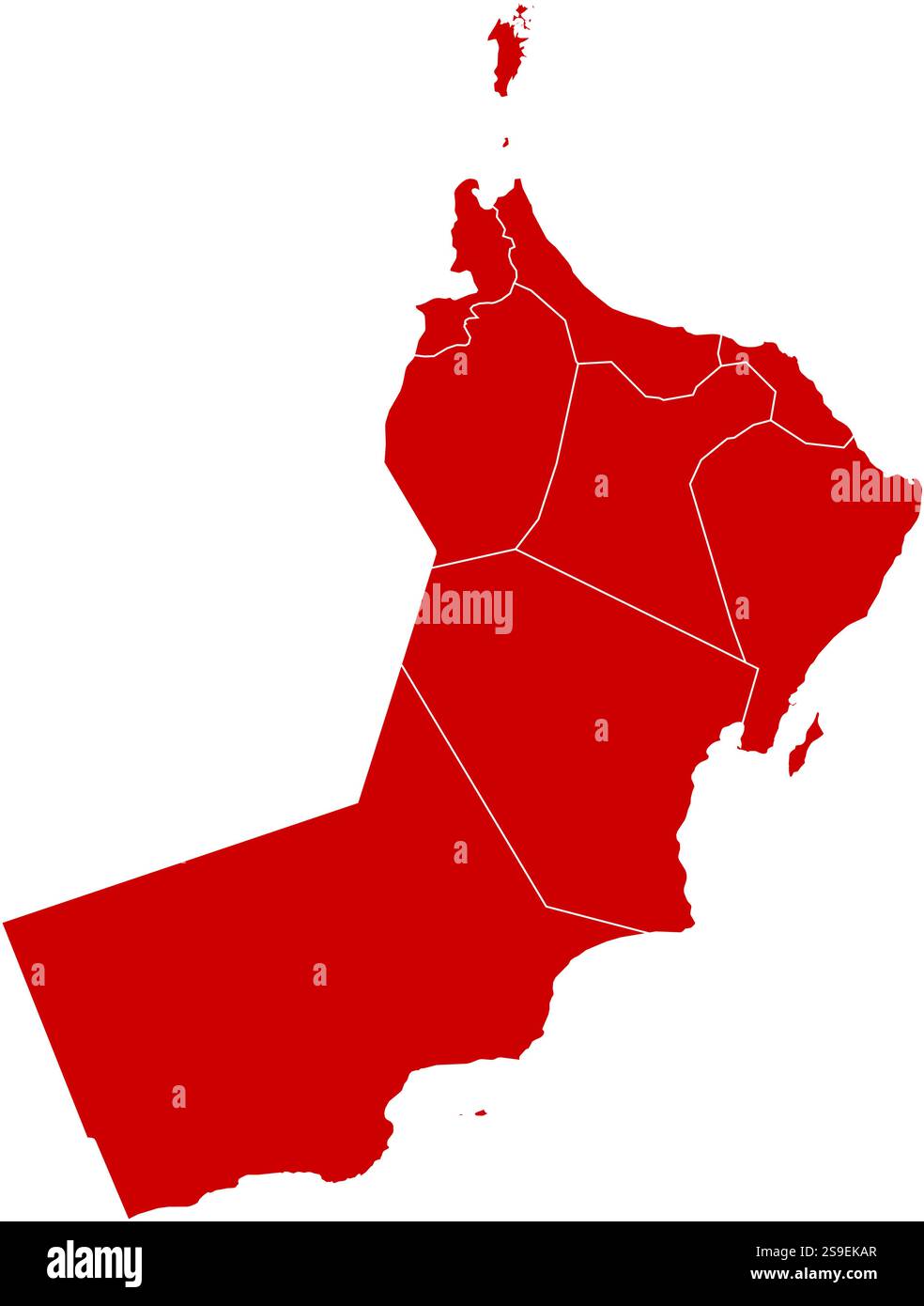 Oman western asia map Stock Vector Images - Alamy