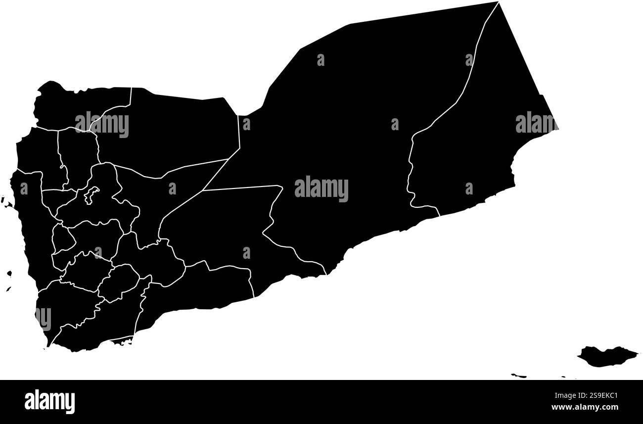 Abstract map outline yemen Stock Vector Images - Alamy