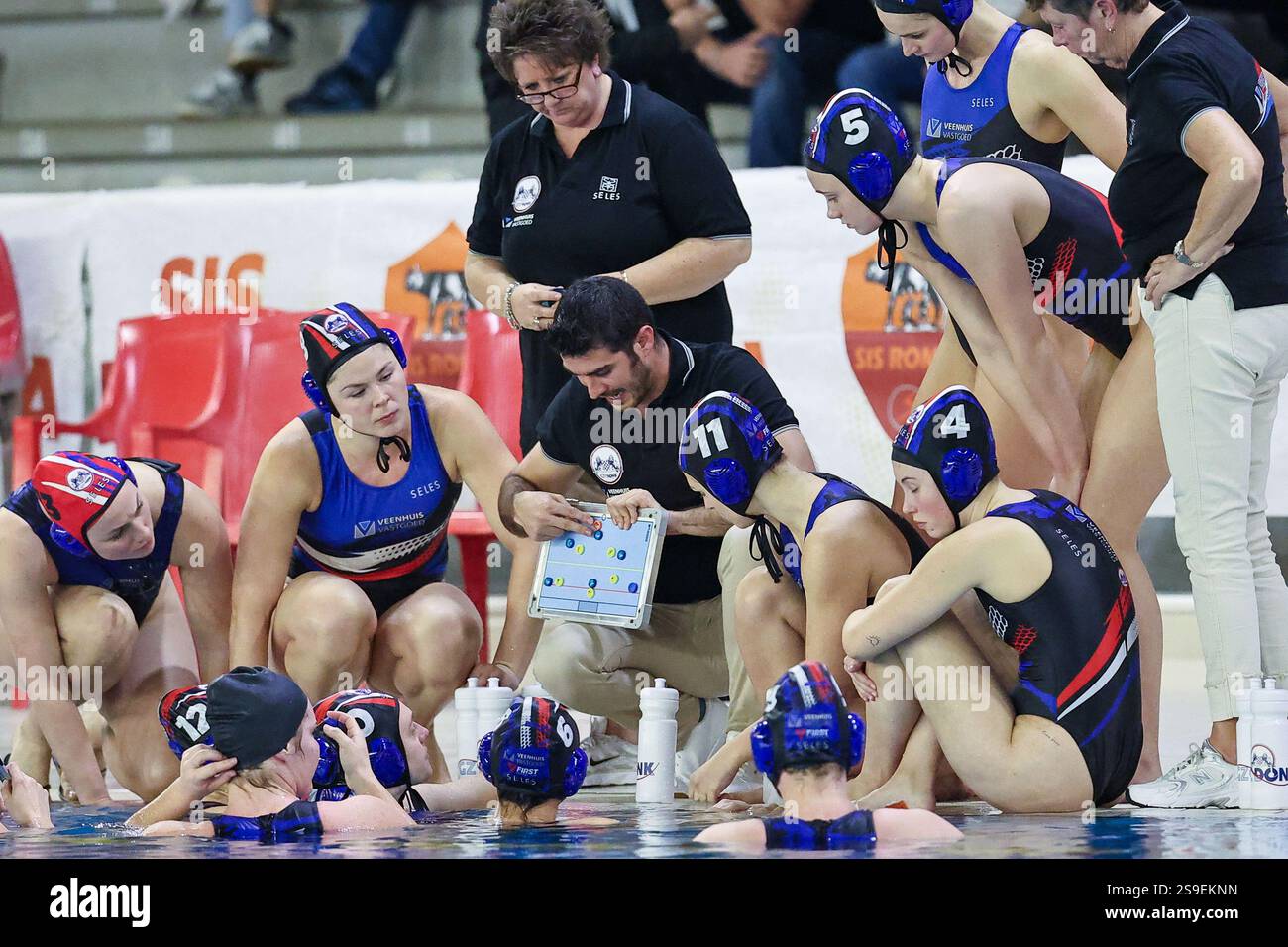 time out GZC Donk during SIS Roma vs GZC Donk, Waterpolo Women's ...