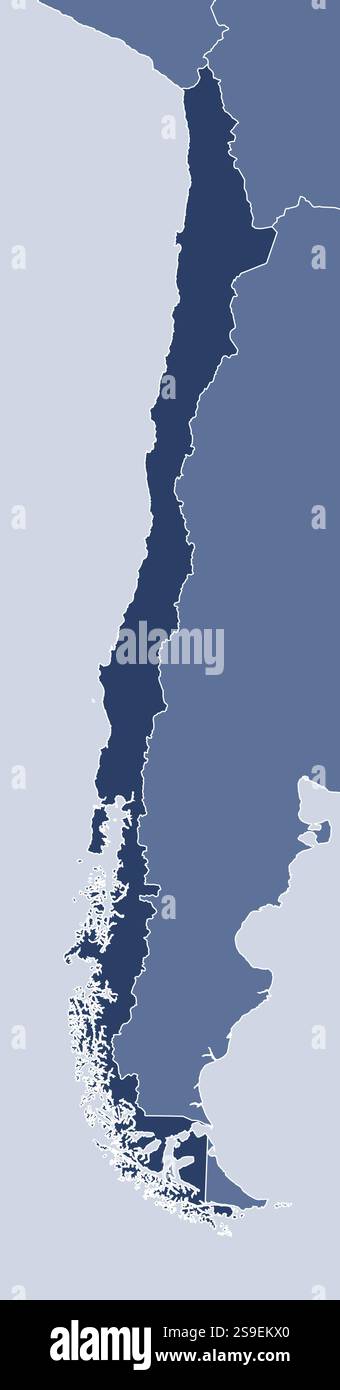 Maps of chile Stock Vector Images - Alamy