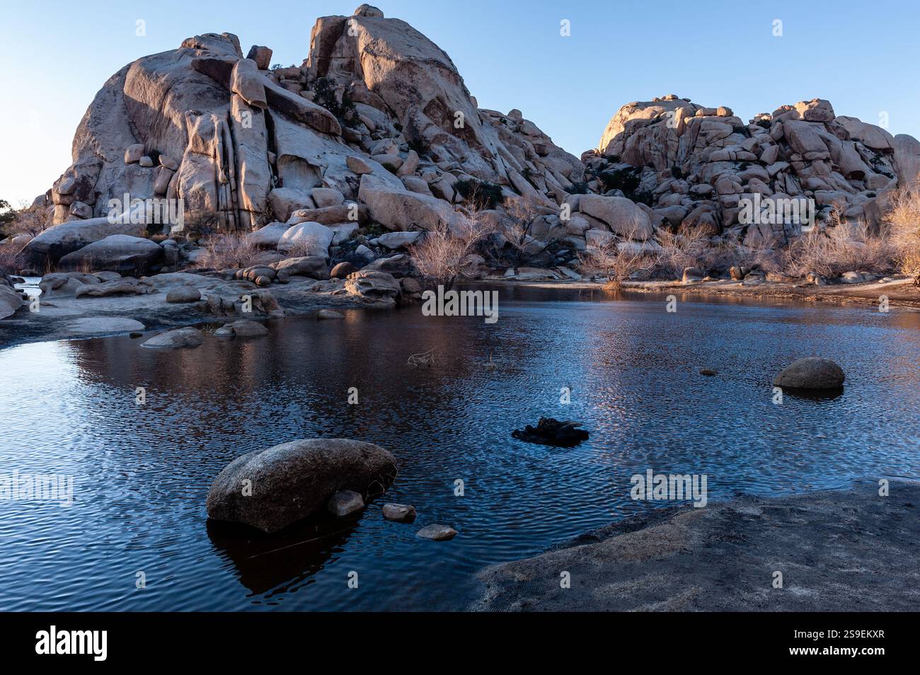 Impression of the Barkers dam area in Joshua tree national park, around ...