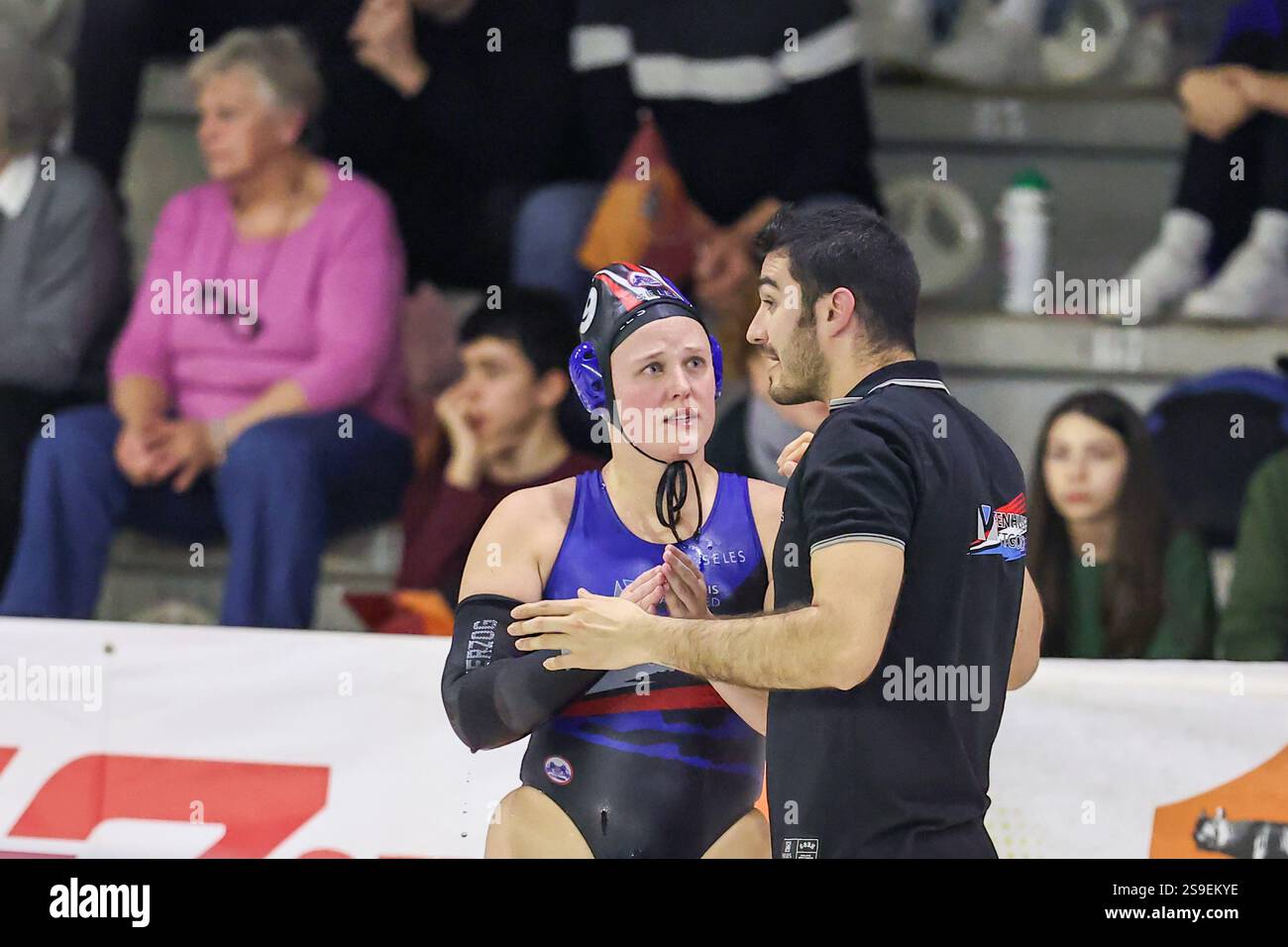 Saskia Jantine Vos (GZC Donk) and head coach Erik Moreno Brugue (GZC ...