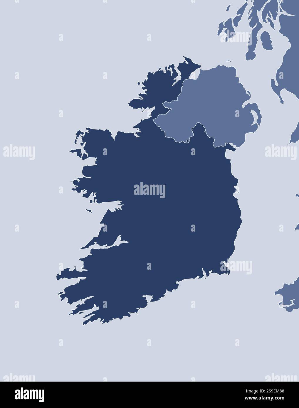 Ireland map outline Stock Vector Images - Alamy