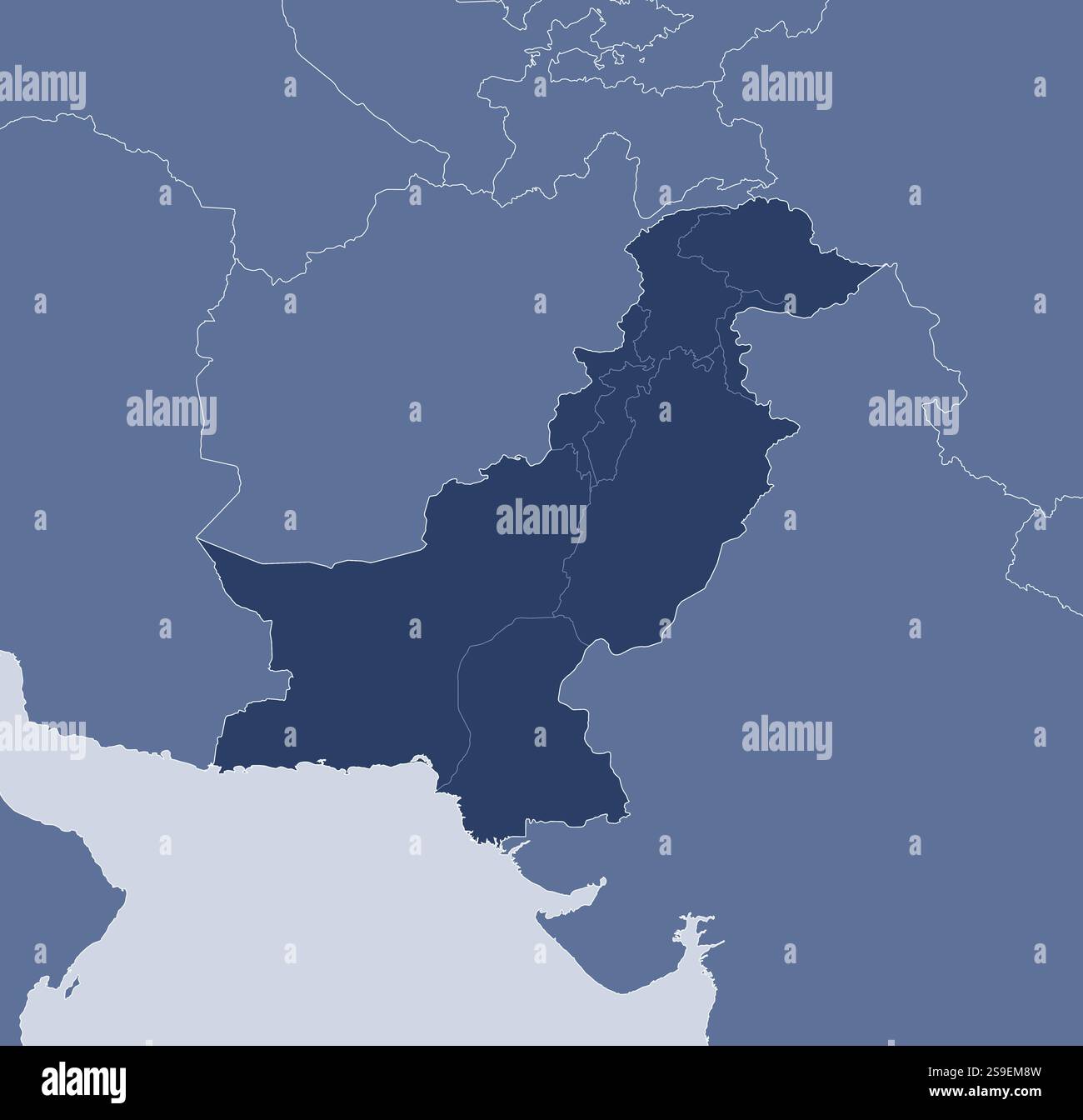 Pakistan political map Stock Vector Images - Alamy