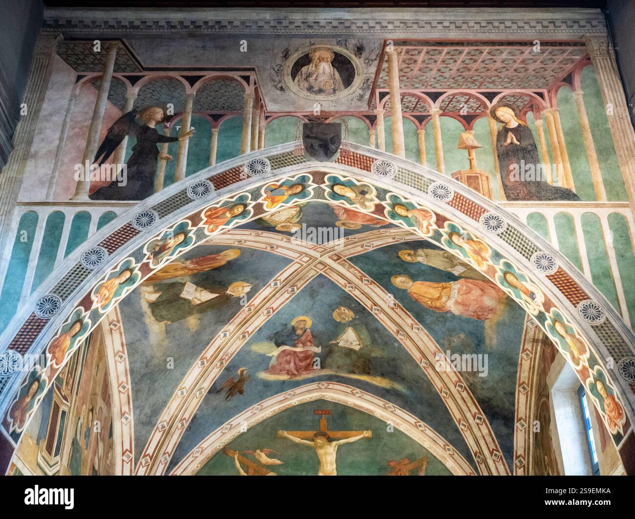 Frecoes (1428 - 1431) by Masolino da Panicale in the Saint Catherine ...