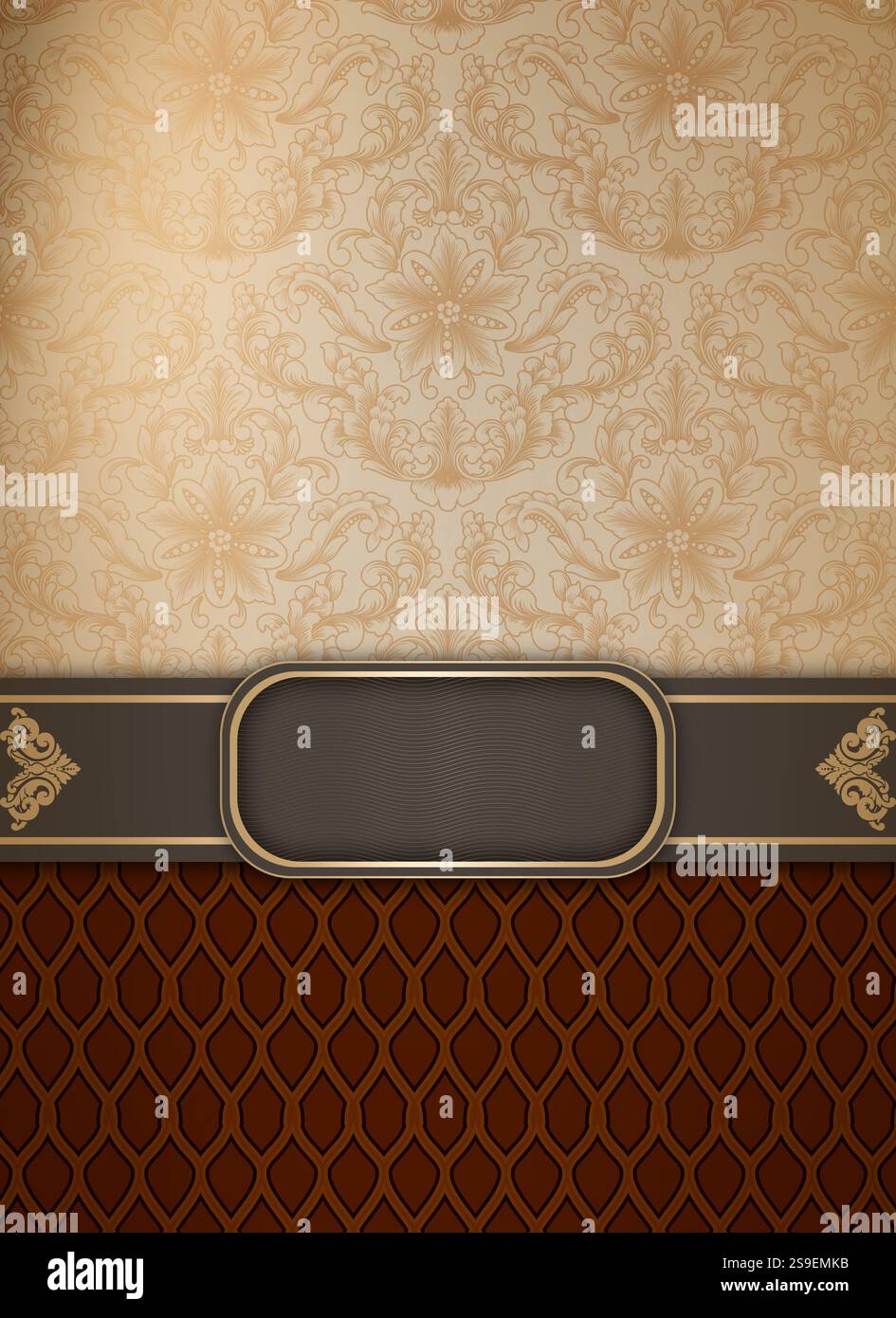 Vintage style template design Stock Photo - Alamy