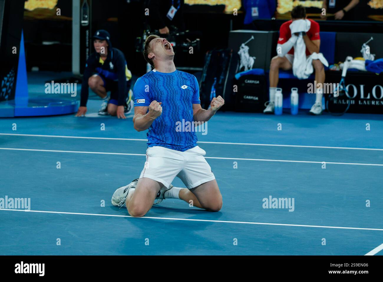 (250126) -- MELBOURNE, Jan. 26, 2025 (Xinhua) -- Harri Heliovaara ...