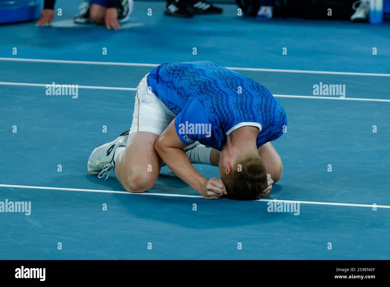 (250126) -- MELBOURNE, Jan. 26, 2025 (Xinhua) -- Harri Heliovaara ...