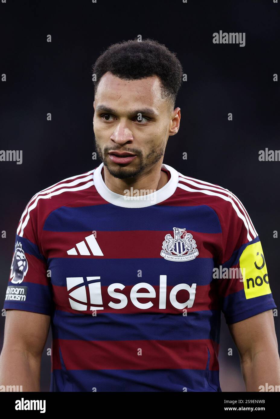 Southampton, England, 25th January 2025. Newcastle's Jacob Murphy ...