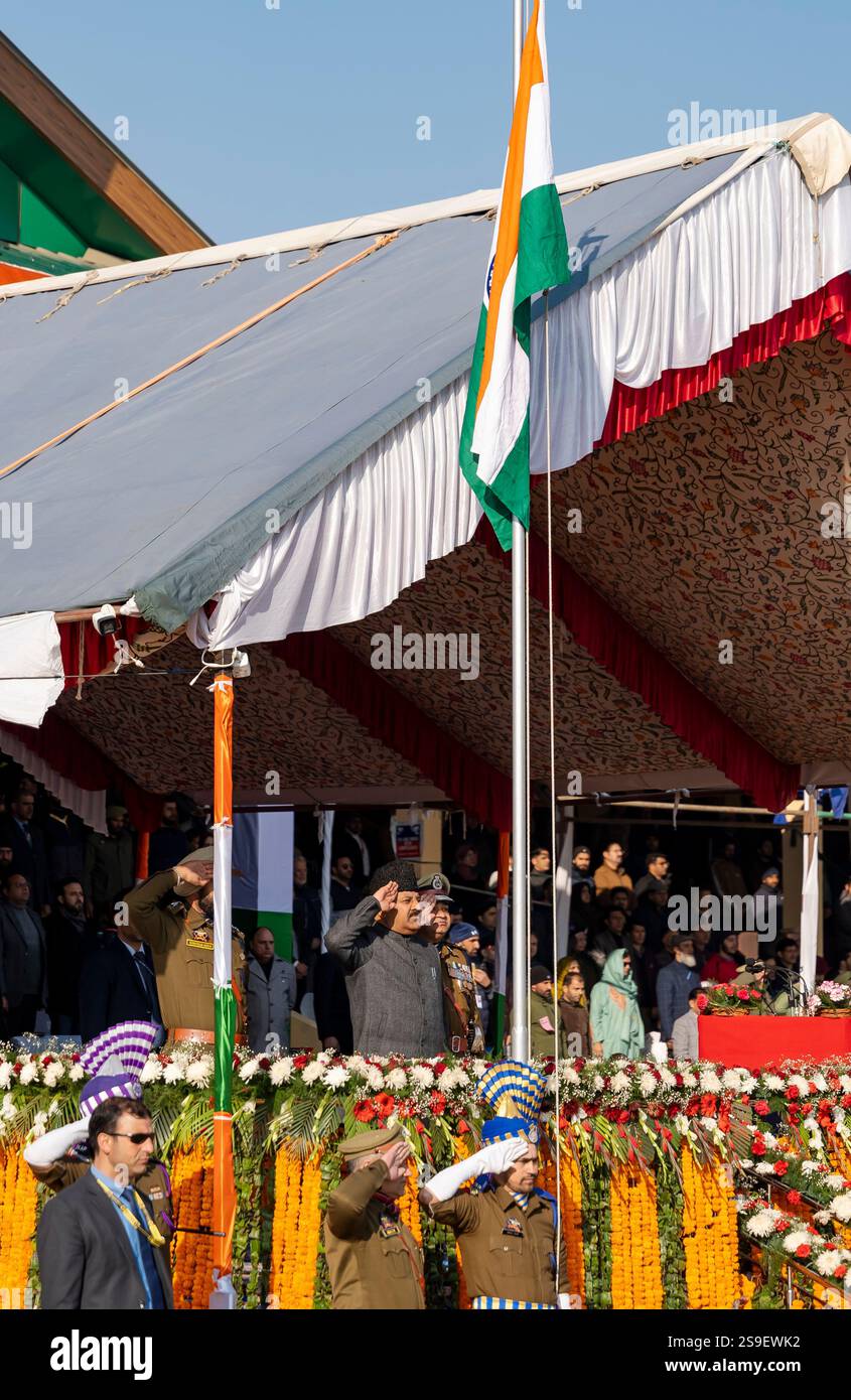 Chief Guest, Deputy Chief Minister Surinder Kumar seen during a ...