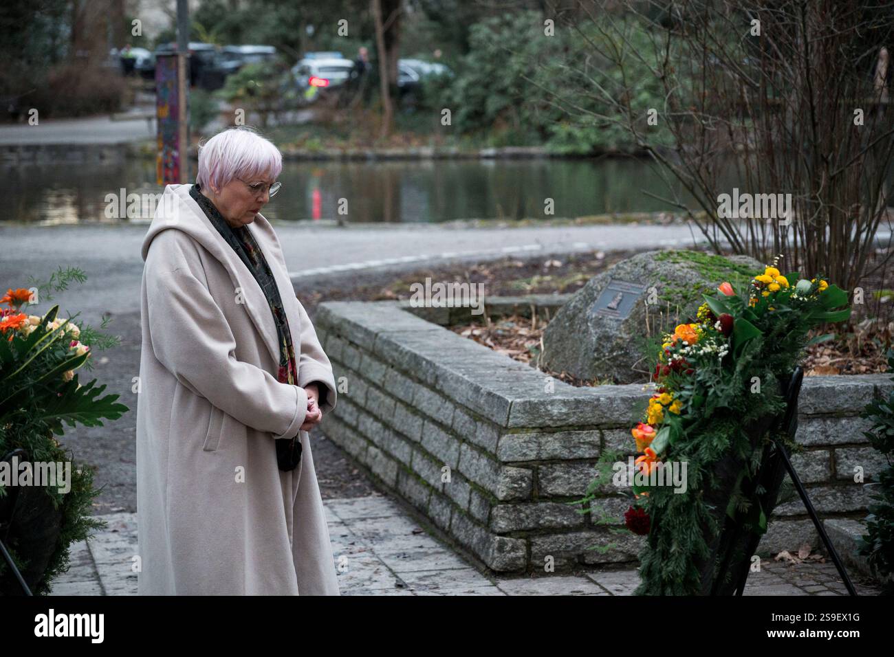 26 January 2025, Bavaria, Aschaffenburg: Claudia Roth (Alliance 90/The ...