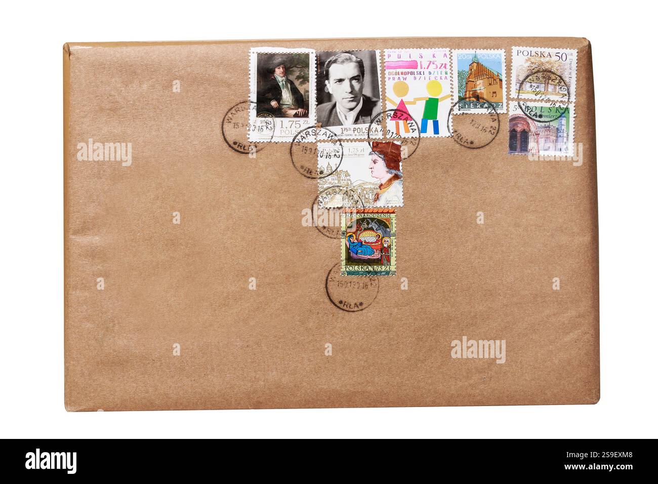 Commemorative envelope stamps Cut Out Stock Images & Pictures - Alamy